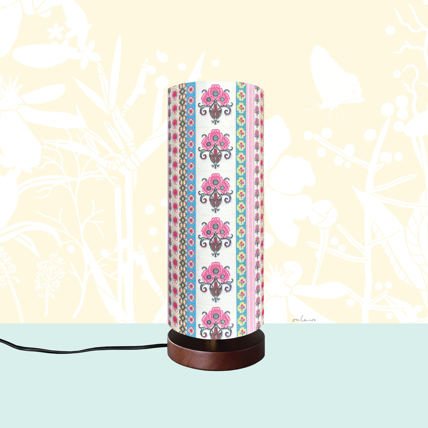 ‘PERANAKAN FLORAL TILE’ Table Lamp — Onlewo Pte Ltd