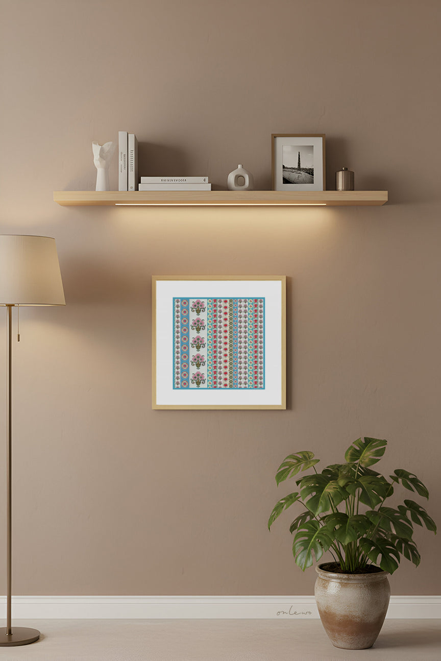 'PERANAKAN FLORAL TILE' Framed Print | Peranakan-Inspired Gift | Onlewo ...