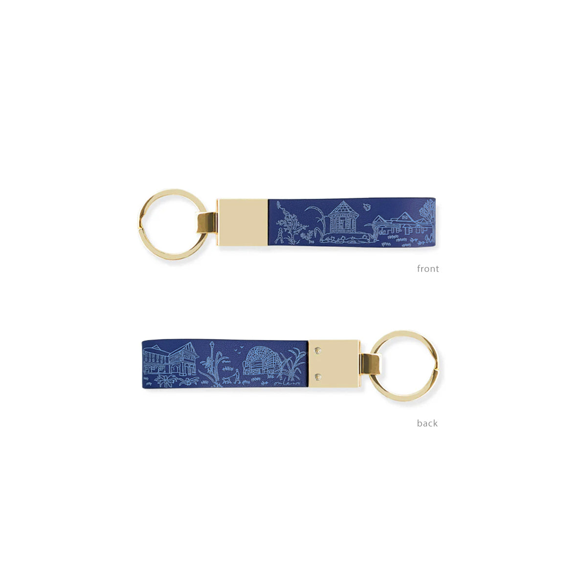 'CITY IN THE GARDEN’ Leather Keychain | Singapore Nature Gift | Onlewo ...